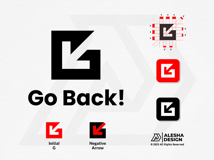 Go Back!!! Logo Design. by alesha design on Dribbble
