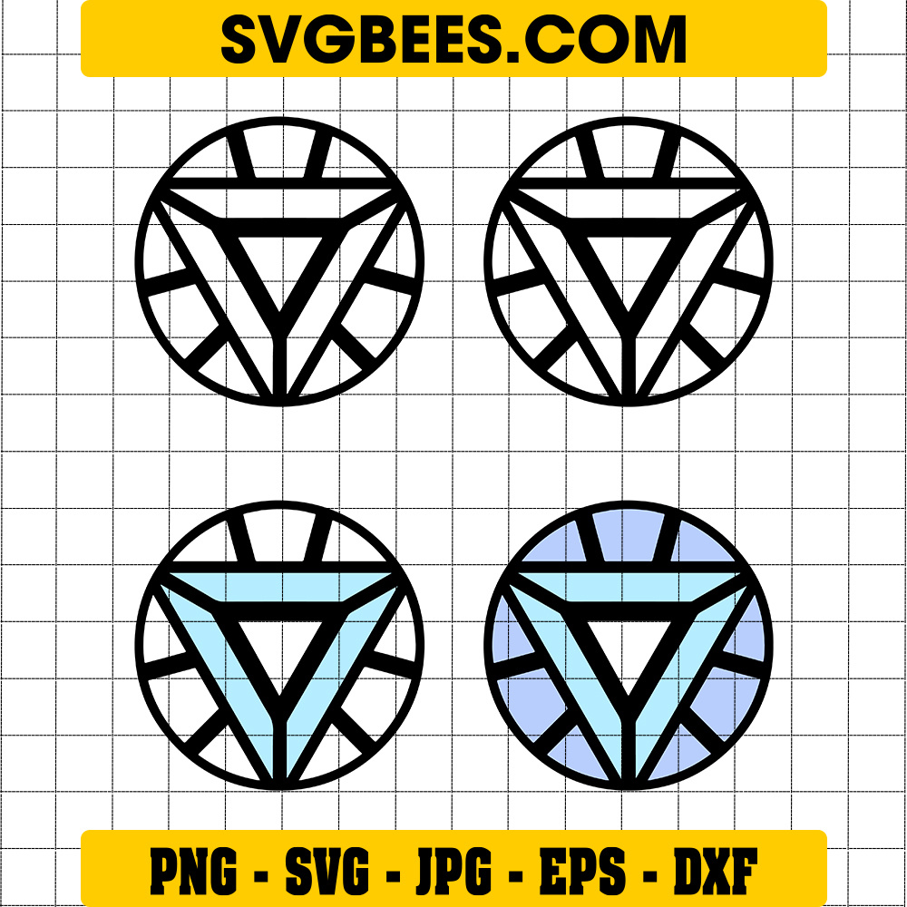 Iron Man Arc Reactor SVG by SVGbees: SVG Files for Cricut - Get Premium ...