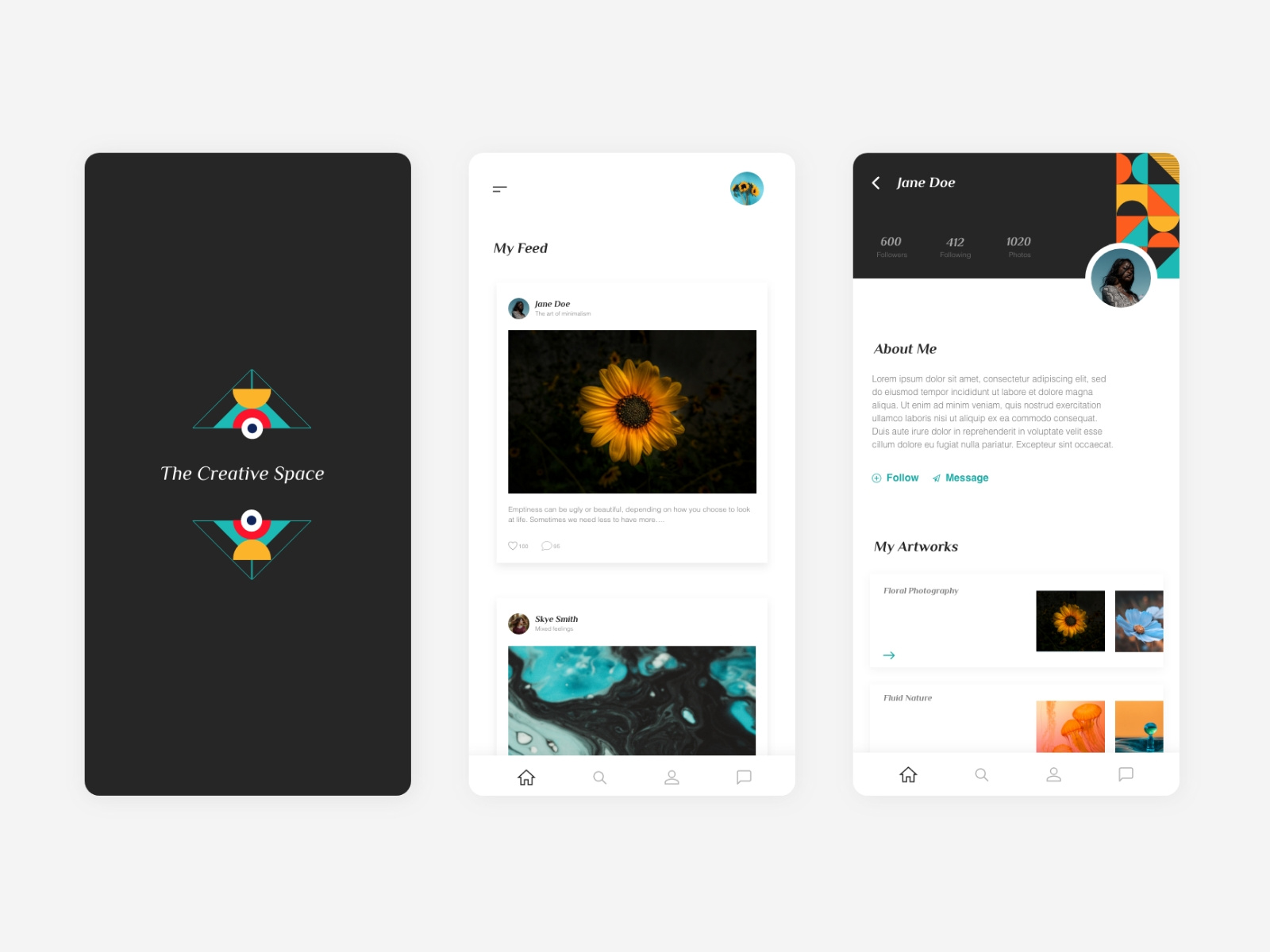 UX/UI: Creative Space by SamS379 on Dribbble