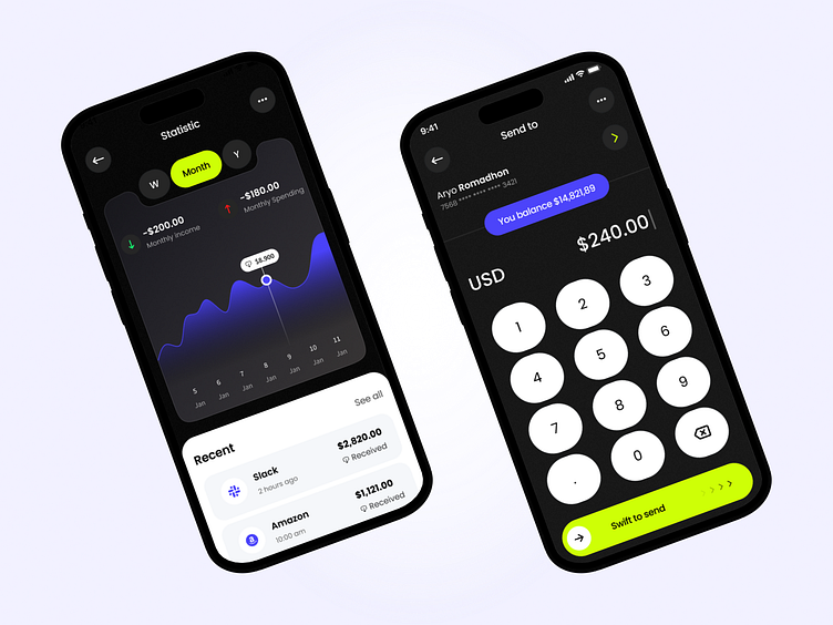 Digital Bank Mobile App by Nishar Multani UX/UI Design on Dribbble