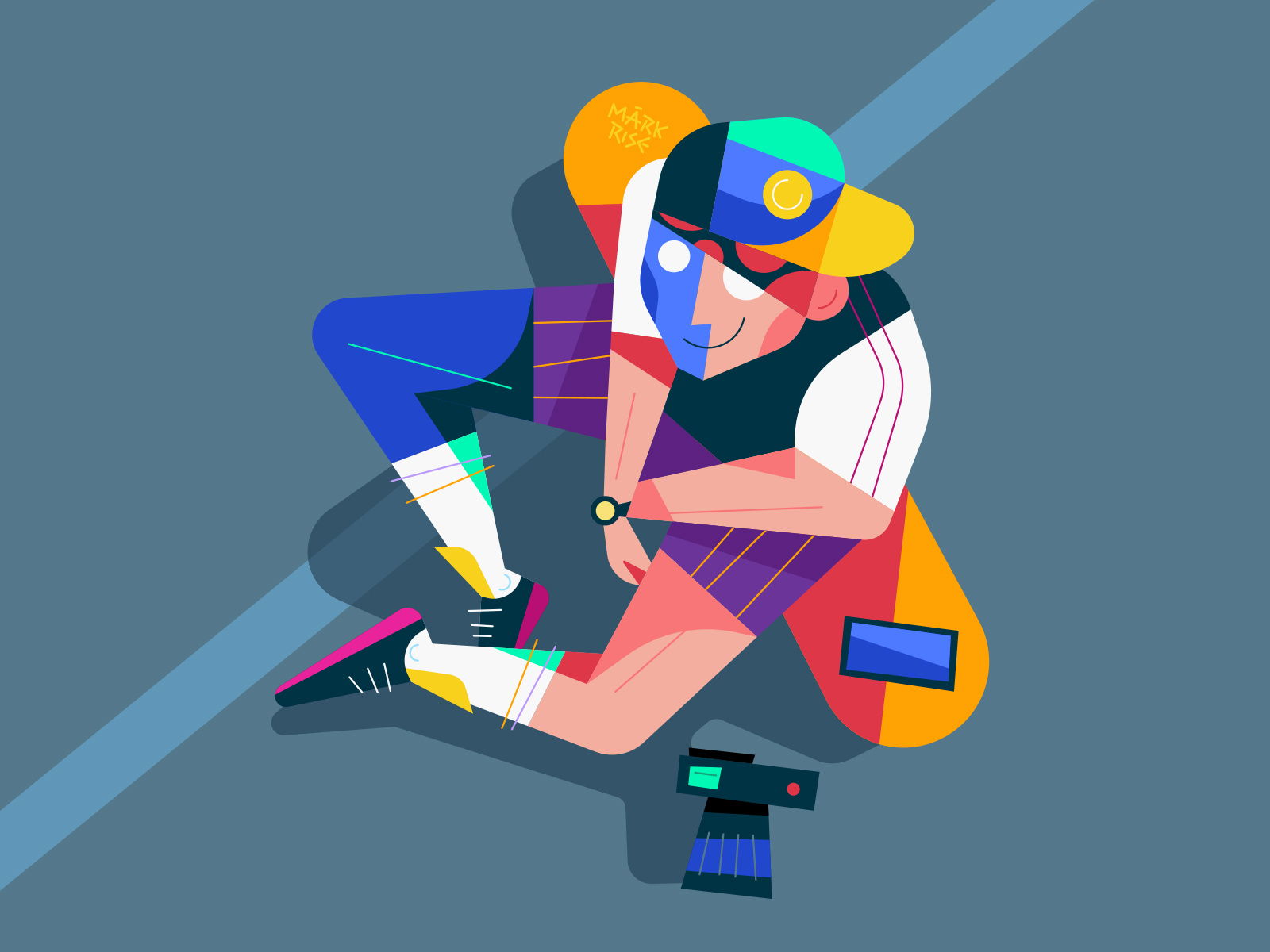 Abstract Character Design Illustration Flat Drawing For Nft By Mark Rise On Dribbble 