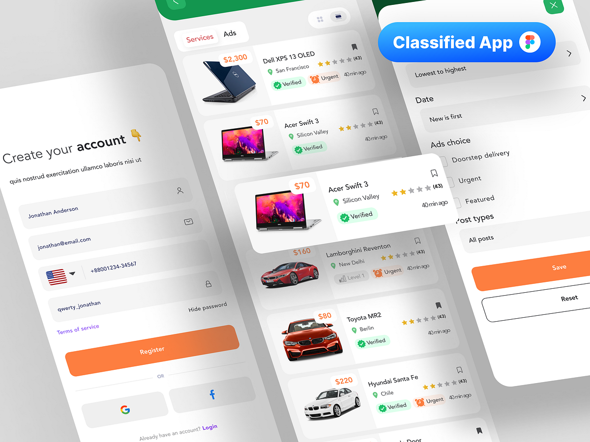 Classified Website by Syed Raju on Dribbble