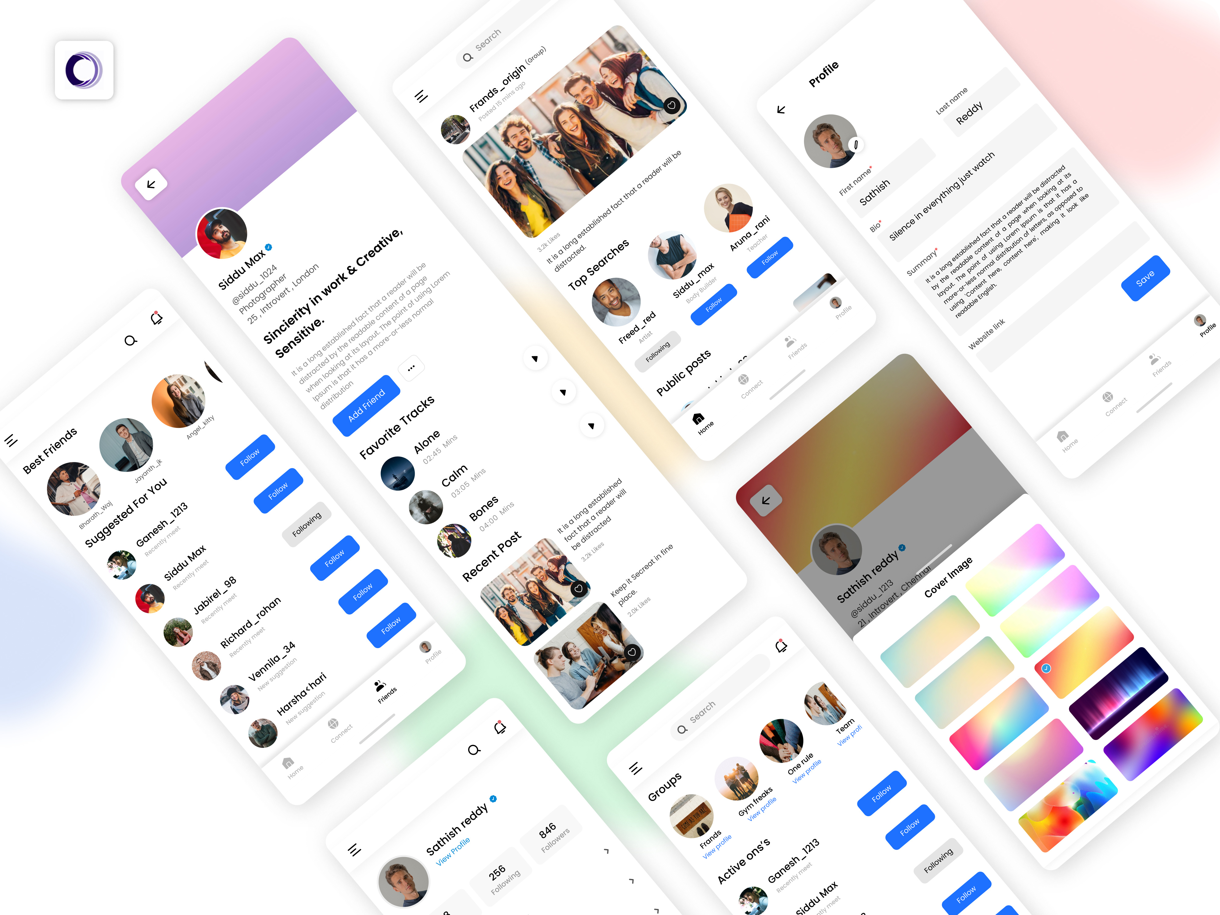 Day 05 - User Profile (Light & Dark Mode) by Sathish Reddy on Dribbble