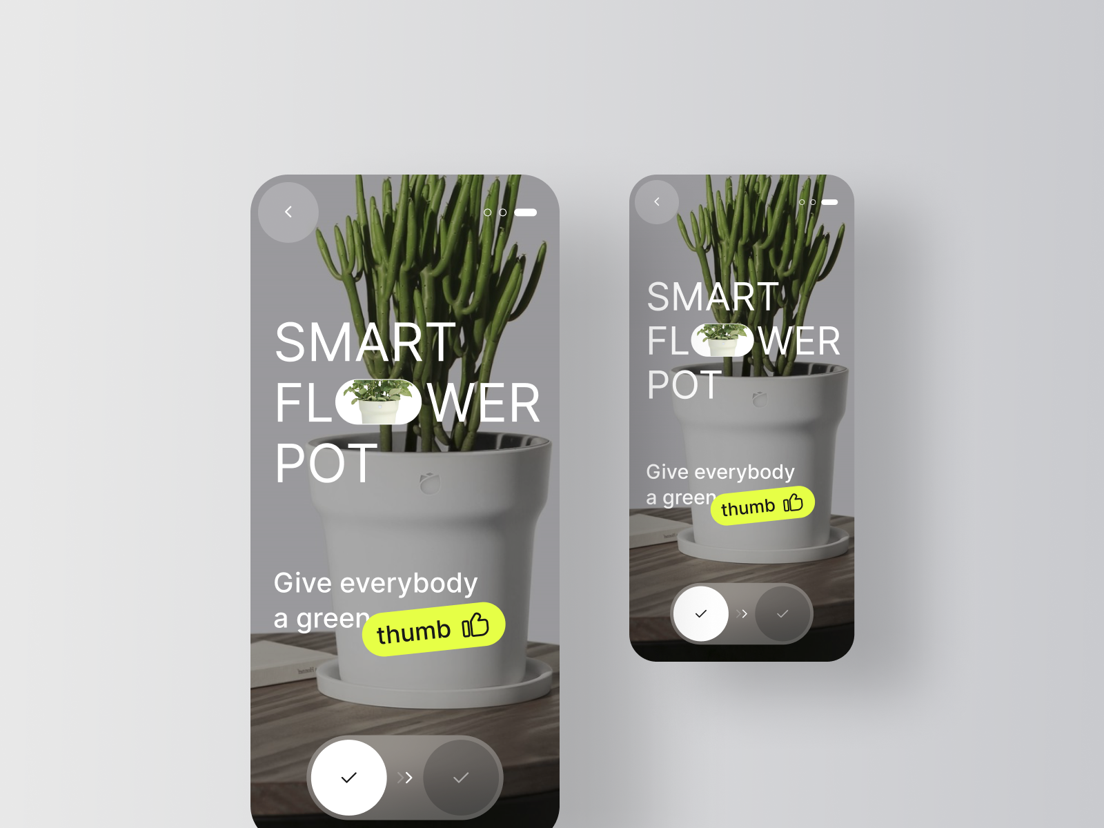Smart Flower Pot App by Stan D. on Dribbble
