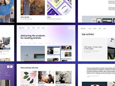 Digital Agency Website - Blog and Case Study Pages by Valeriya Bobko on ...