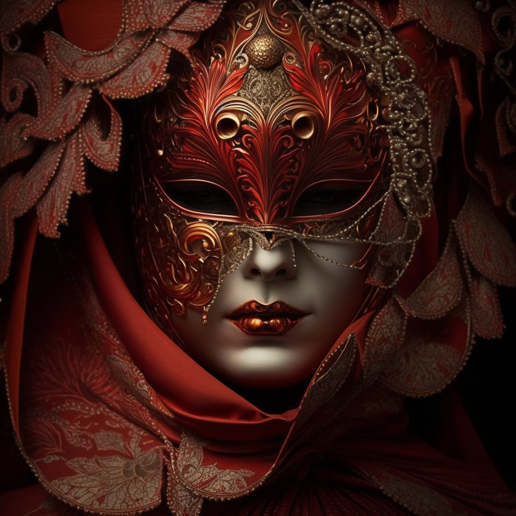 Red Mask by Claudia R. on Dribbble