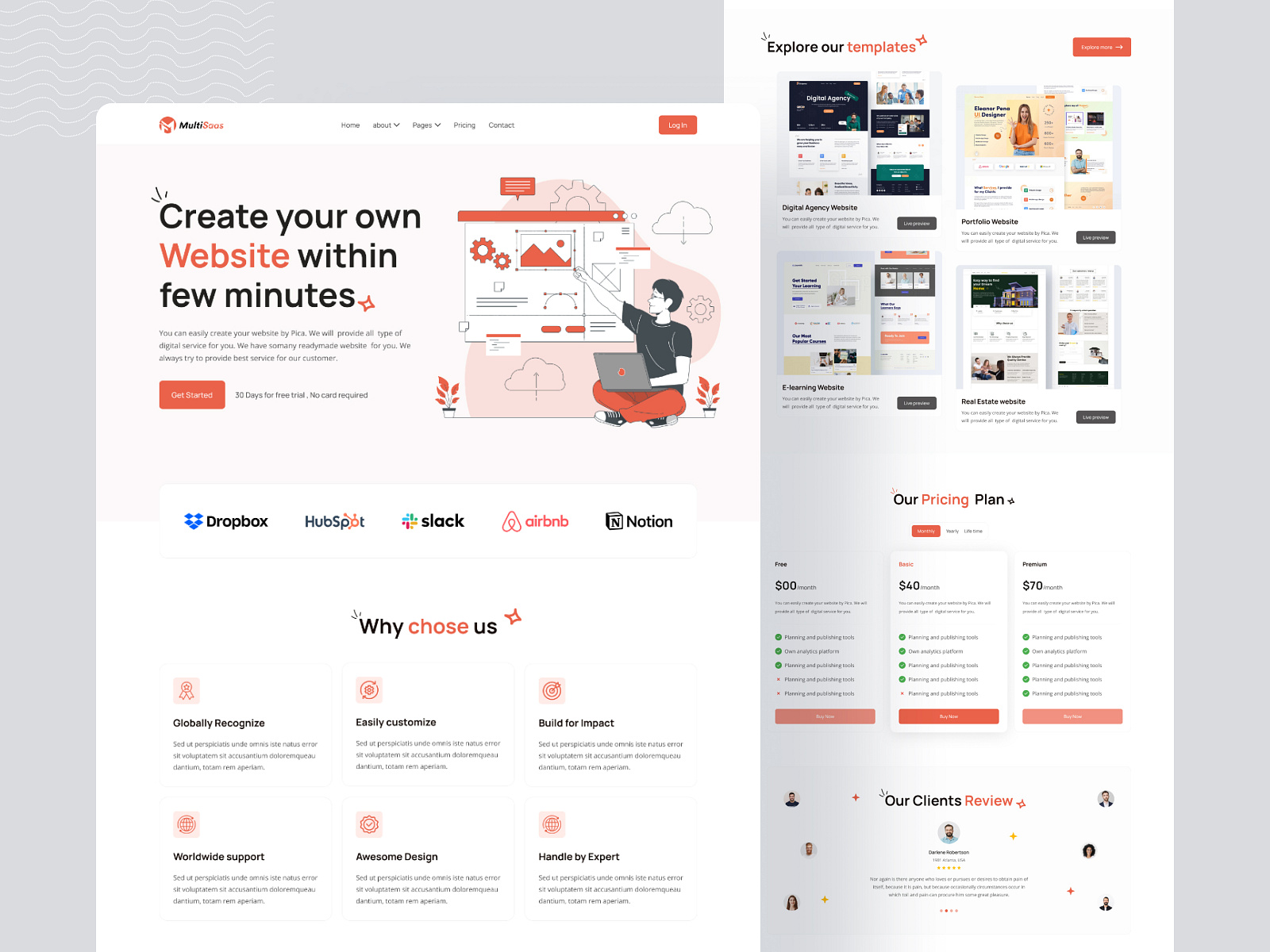 Multisaas Multi Tenancy Multipurpose Website Builder Saas By Rupak Chakraborty For Xgenious 