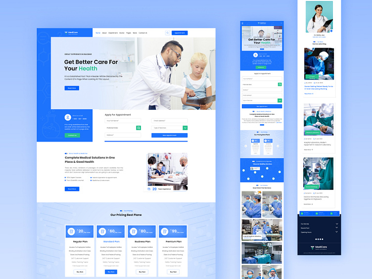 Doctor Appointment Website Landing Page by Prodhan Chandra Shill on ...