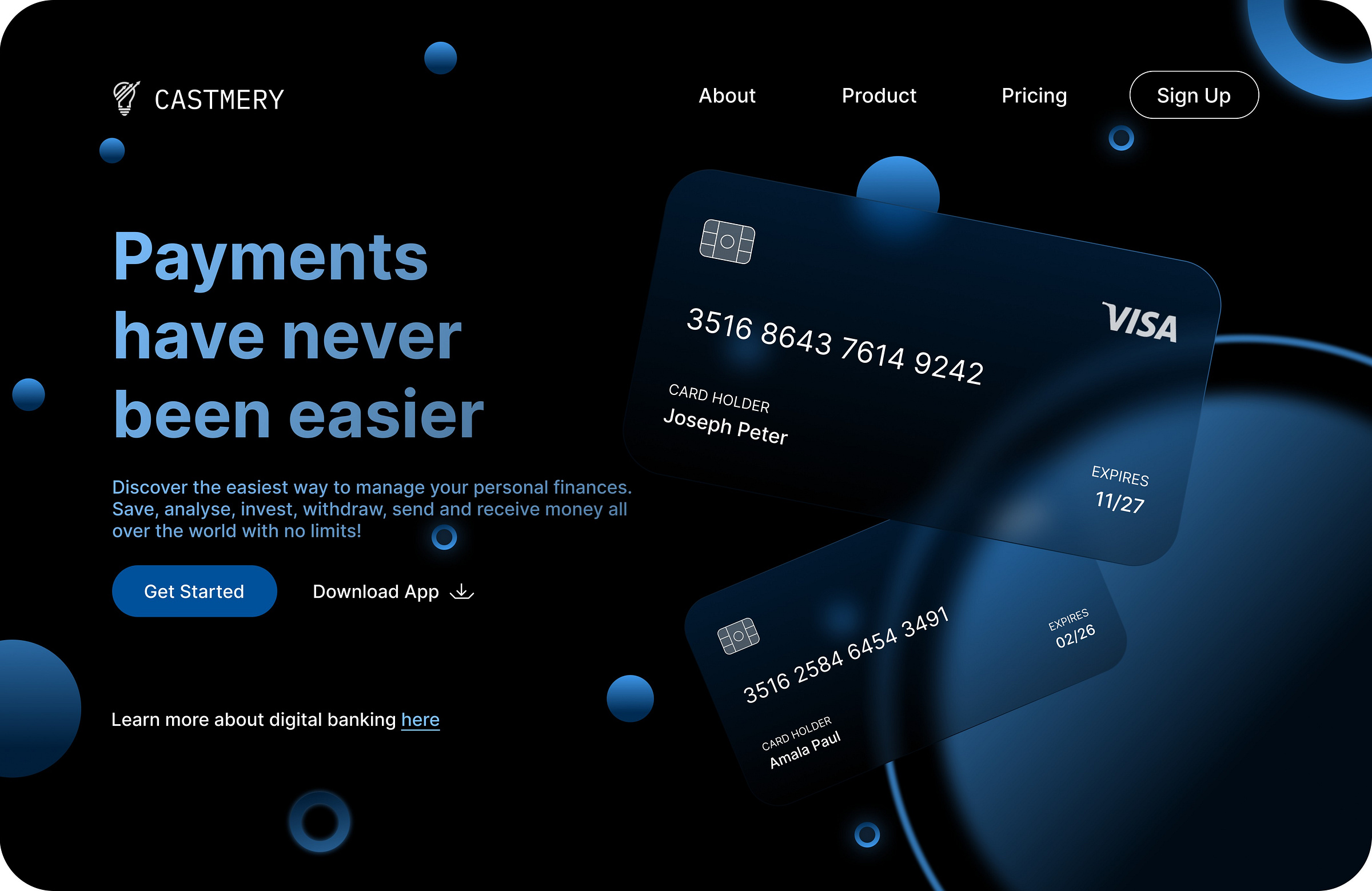 Glassmorphism Effect (Dark Mode) by Christilda Santhosh on Dribbble