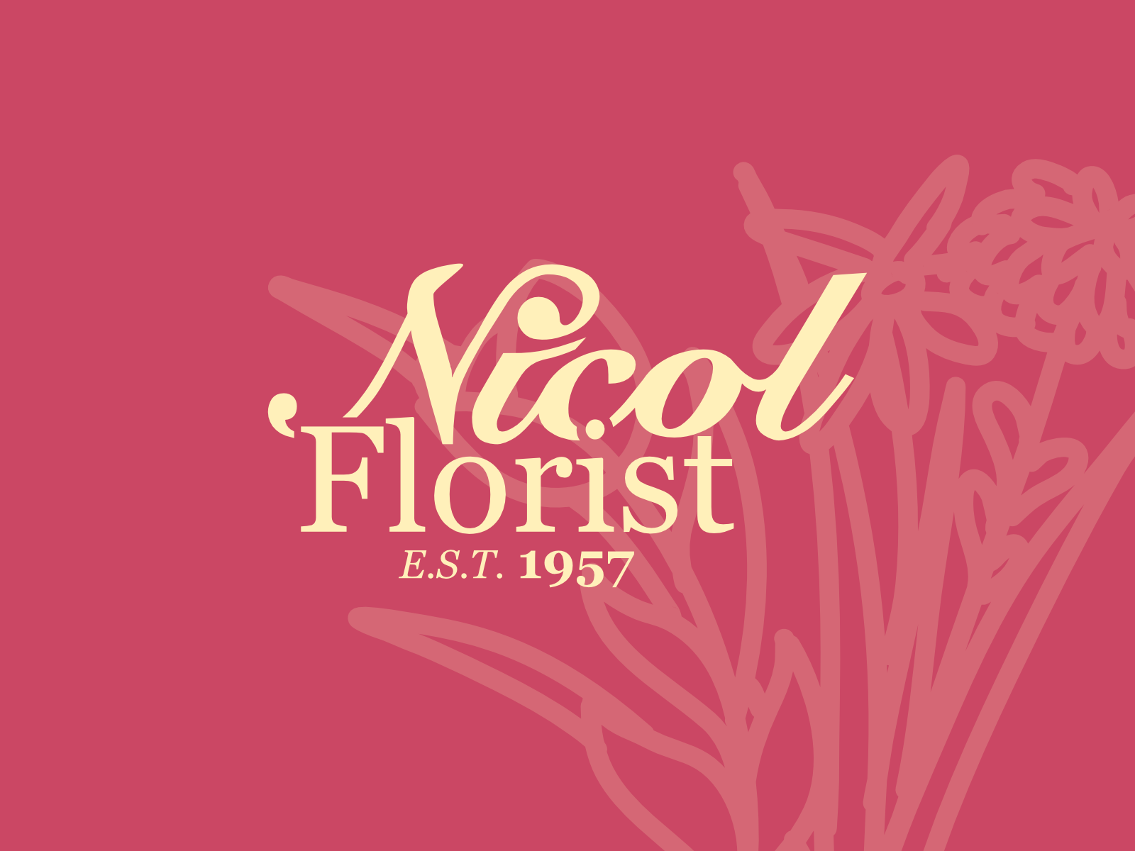 Nicol Florist - Branding and Adverts by Nathan Hart on Dribbble
