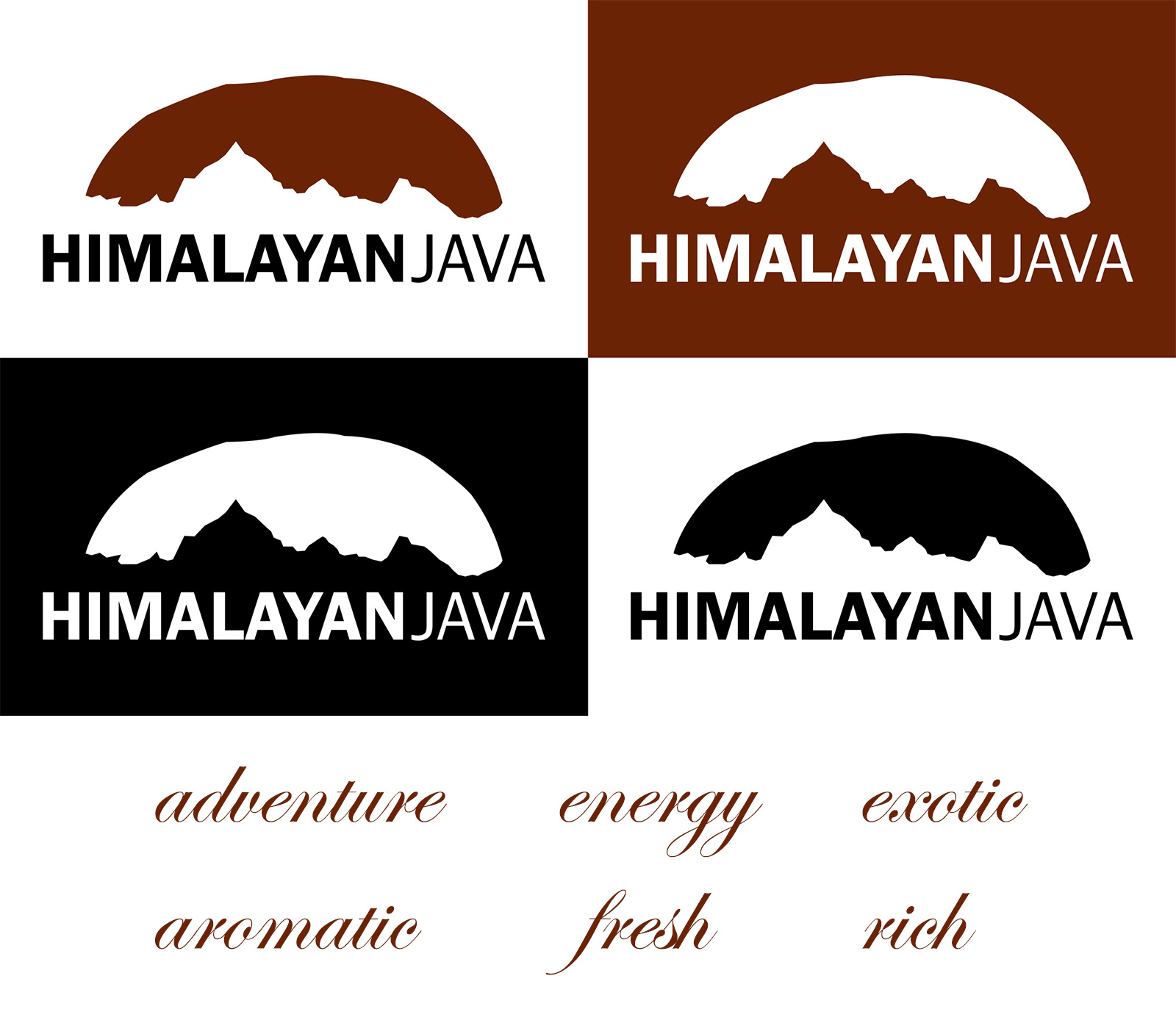 Logo Design & Brand Guide - Himalayan Java Cafe by Evolution ...