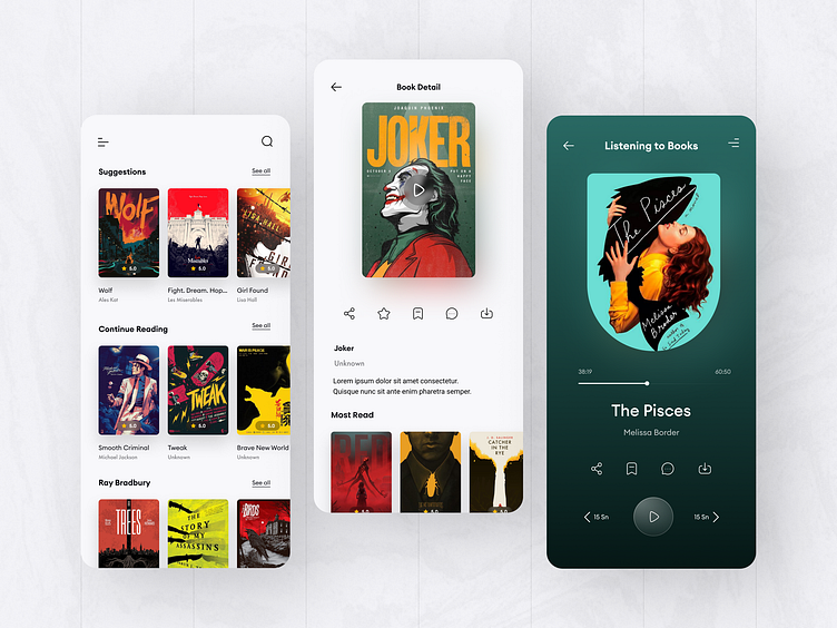 Book Reader App Design by Arthuur on Dribbble