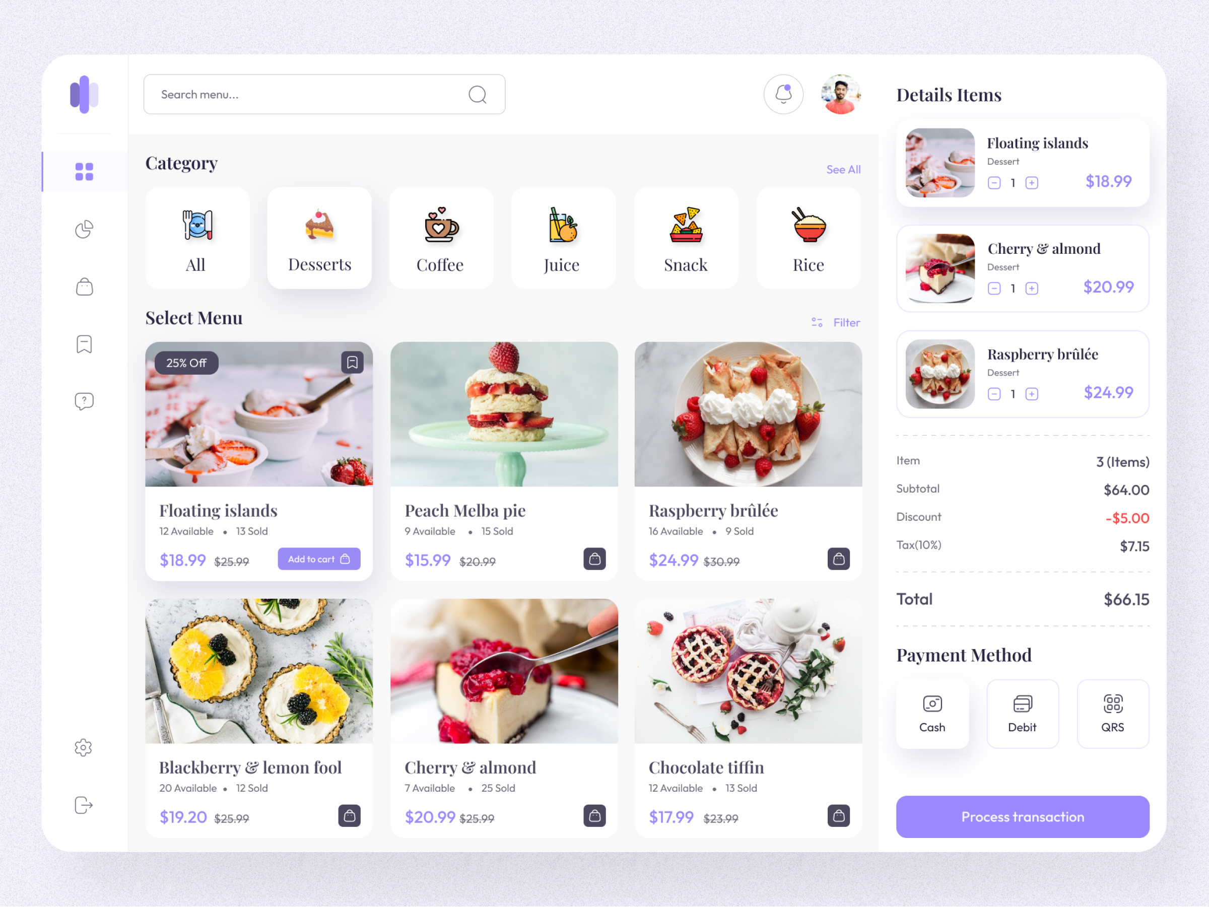 Dashboard POS System by Jubayer on Dribbble