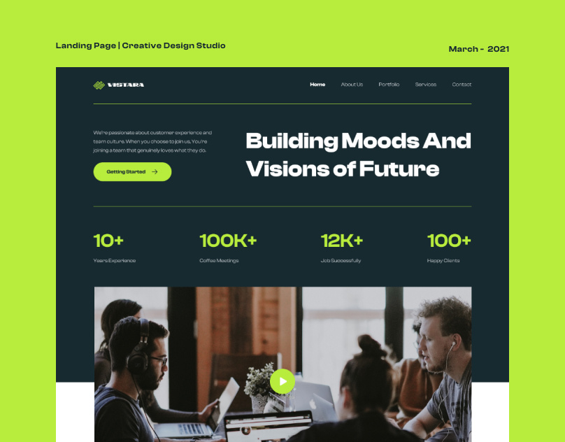 Creative Design Studio | Responsive Landing Page Design by Ferfar ...