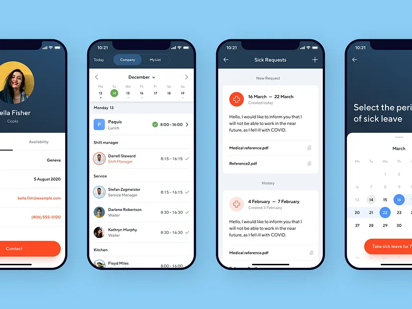 Employee App designs, themes, templates and downloadable graphic ...