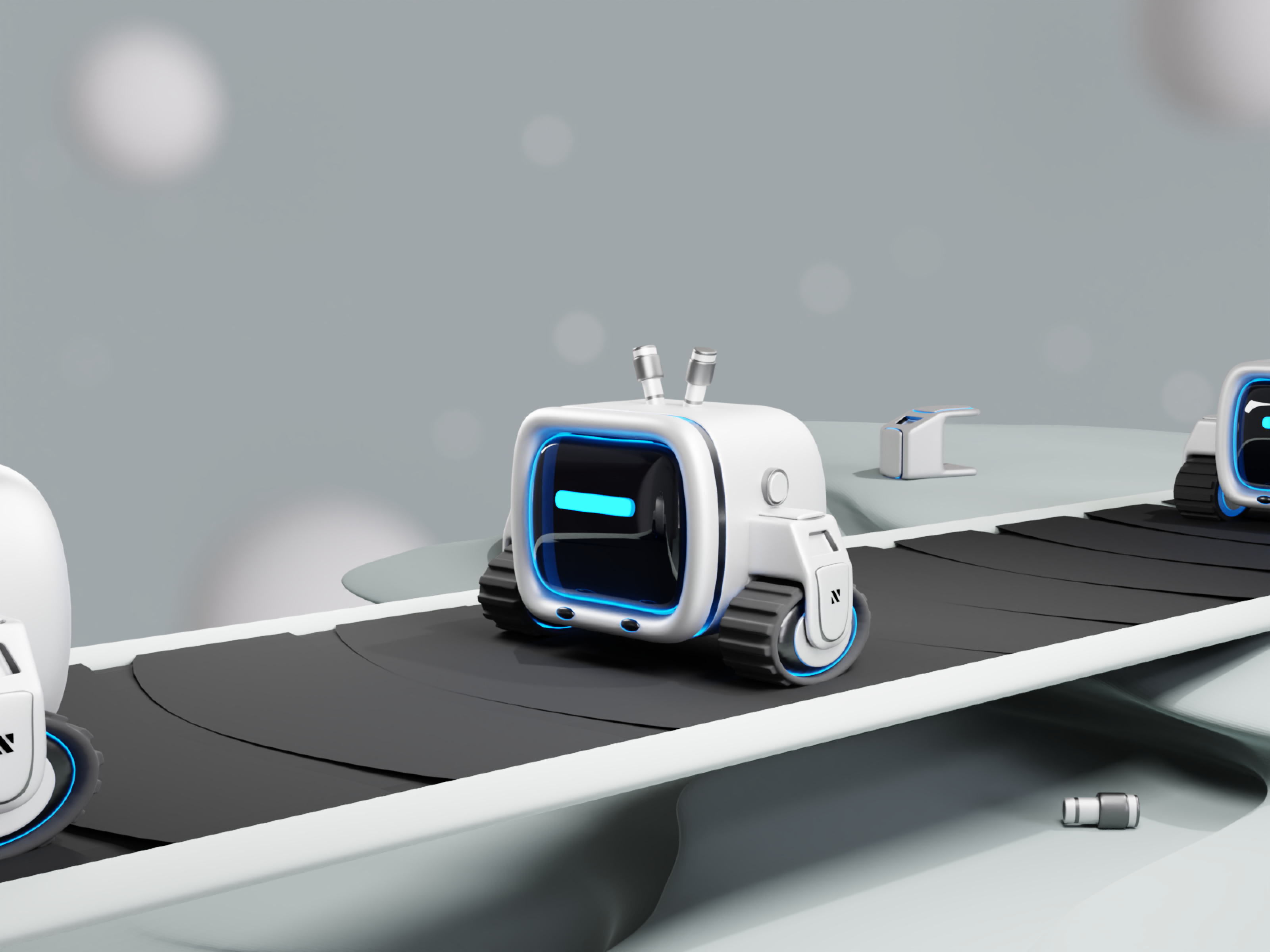 3D Robot Animation - Assembly Line by Nixtio 3D for Nixtio on Dribbble