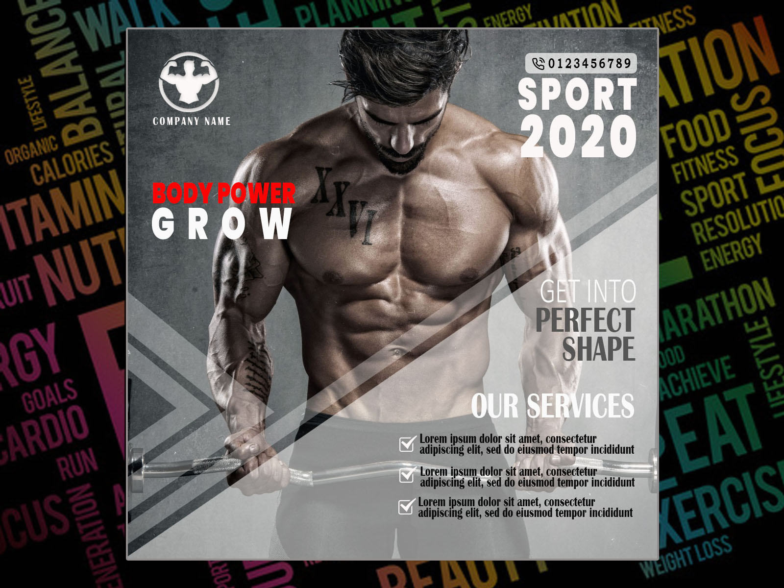 #gym post design by Rakshita Garg on Dribbble