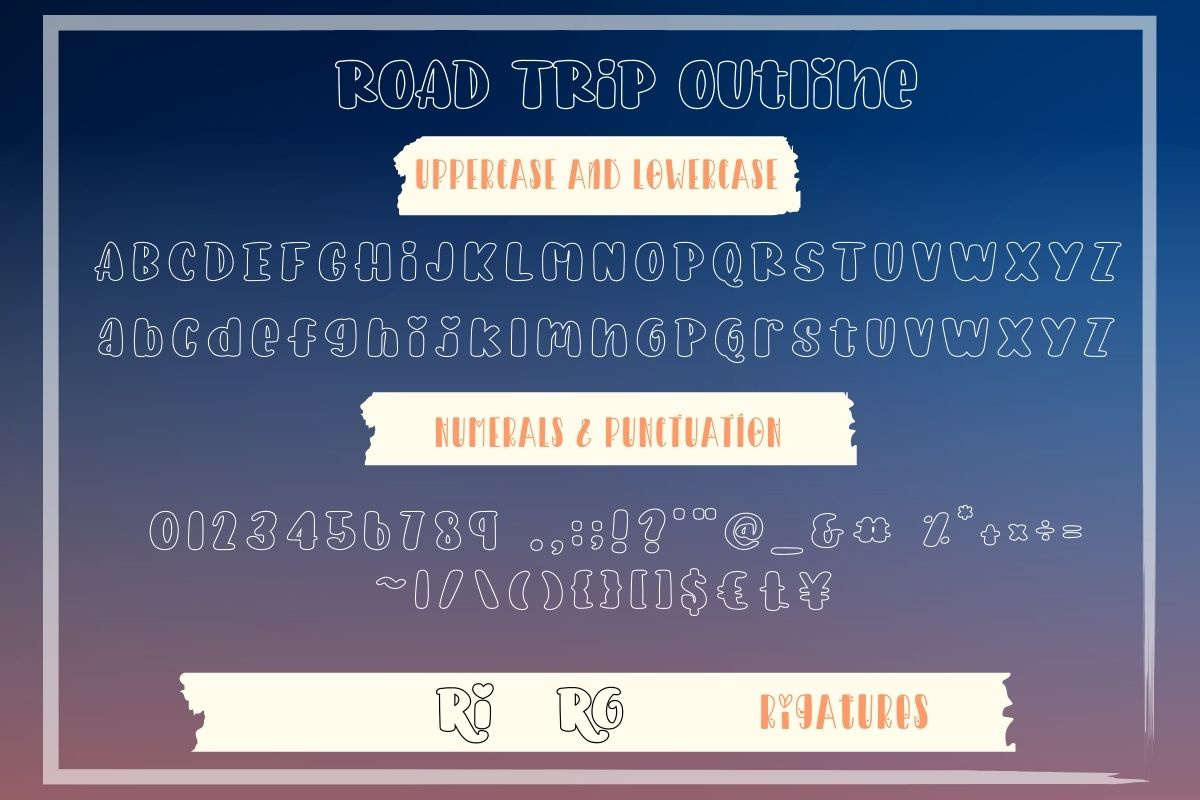 Road Trip Font by AnningArts on Dribbble