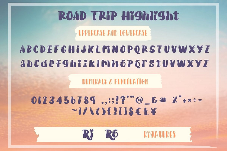 Road Trip Font by AnningArts on Dribbble