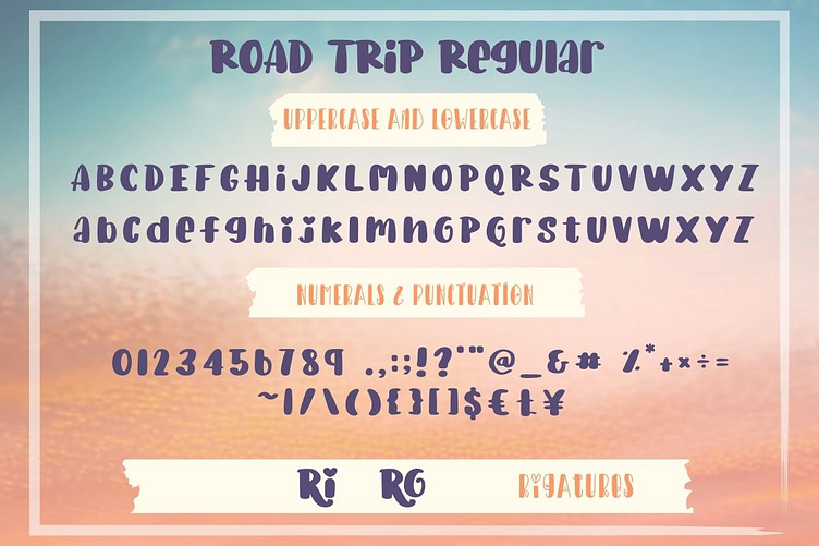 Road Trip Font by AnningArts on Dribbble