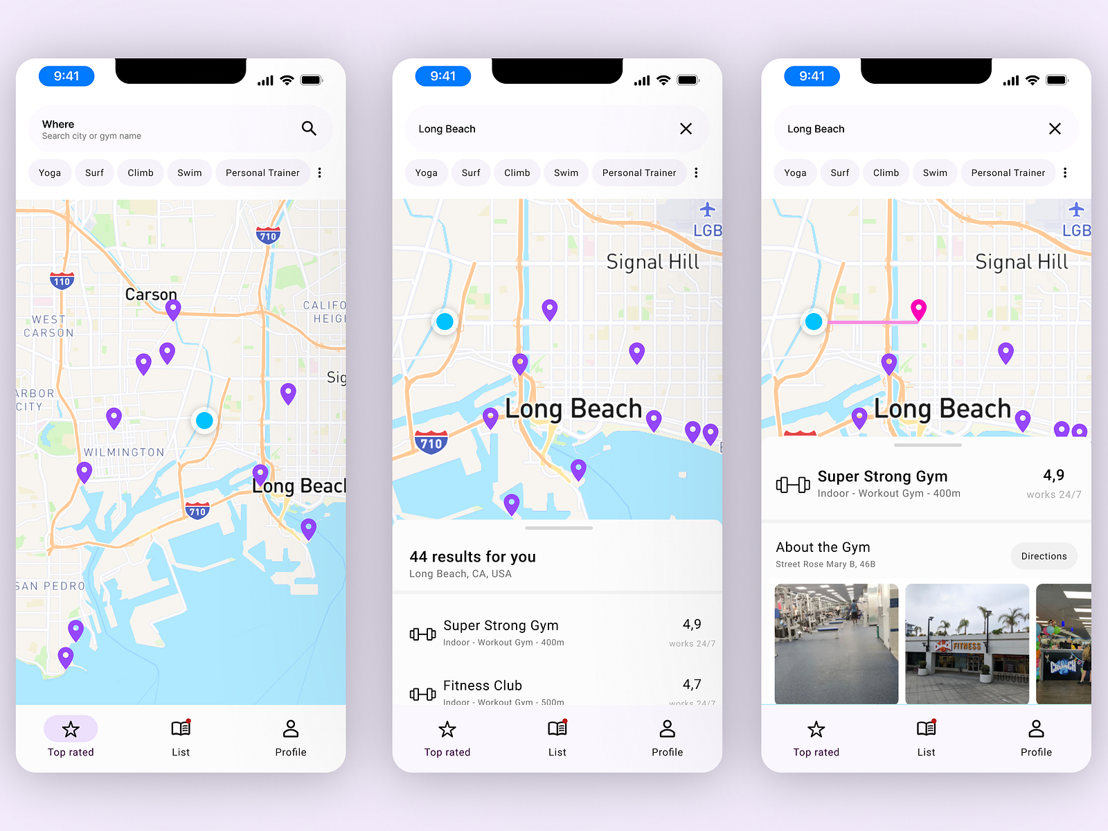 Daily UI 20 + 22 : Location Tracker + Search Bar by Monique Blanchart ...