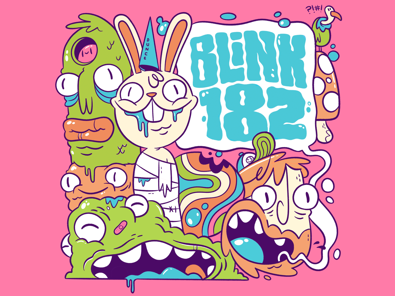 Blink 182 Poster Wallpaper