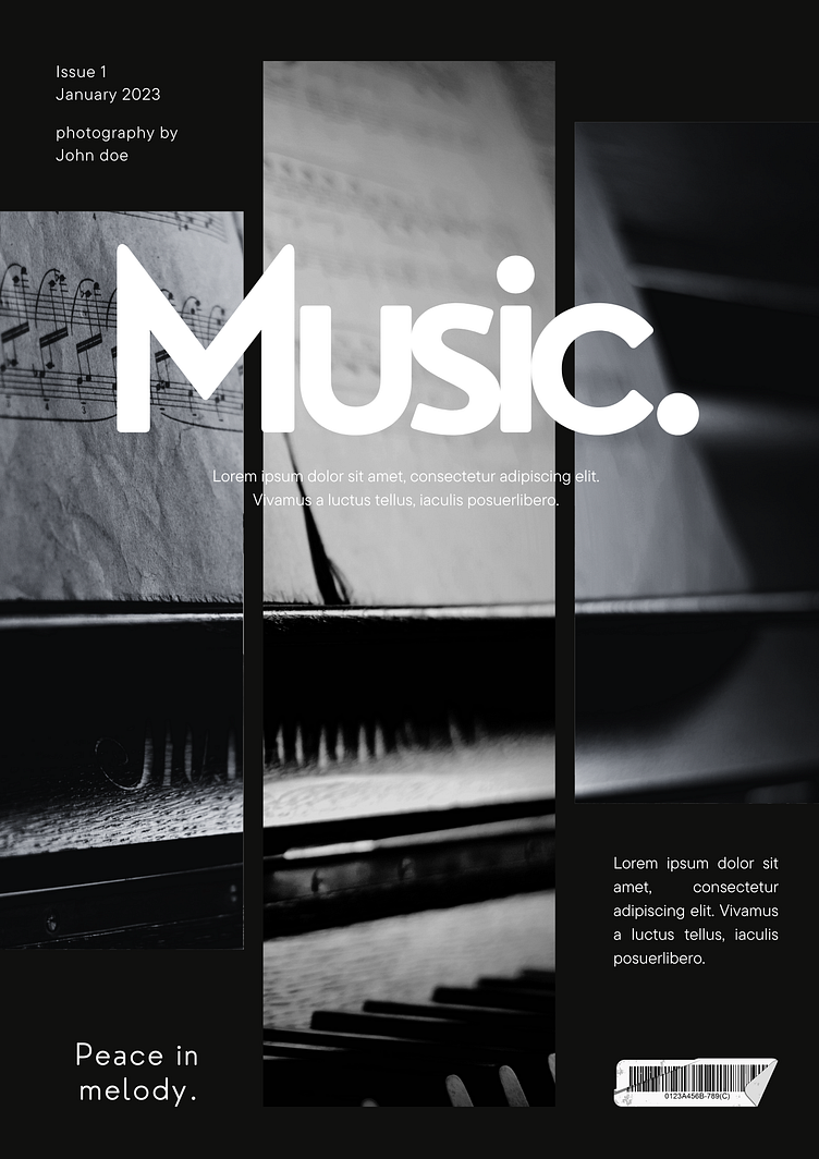Music magzine cover by Adnan Khan on Dribbble