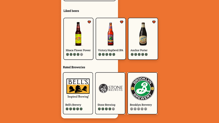 Profile page for beer recommendation app by Angel Mendieta Moreno on ... Profile page for beer recommendation app by Angel Mendieta Moreno on ...