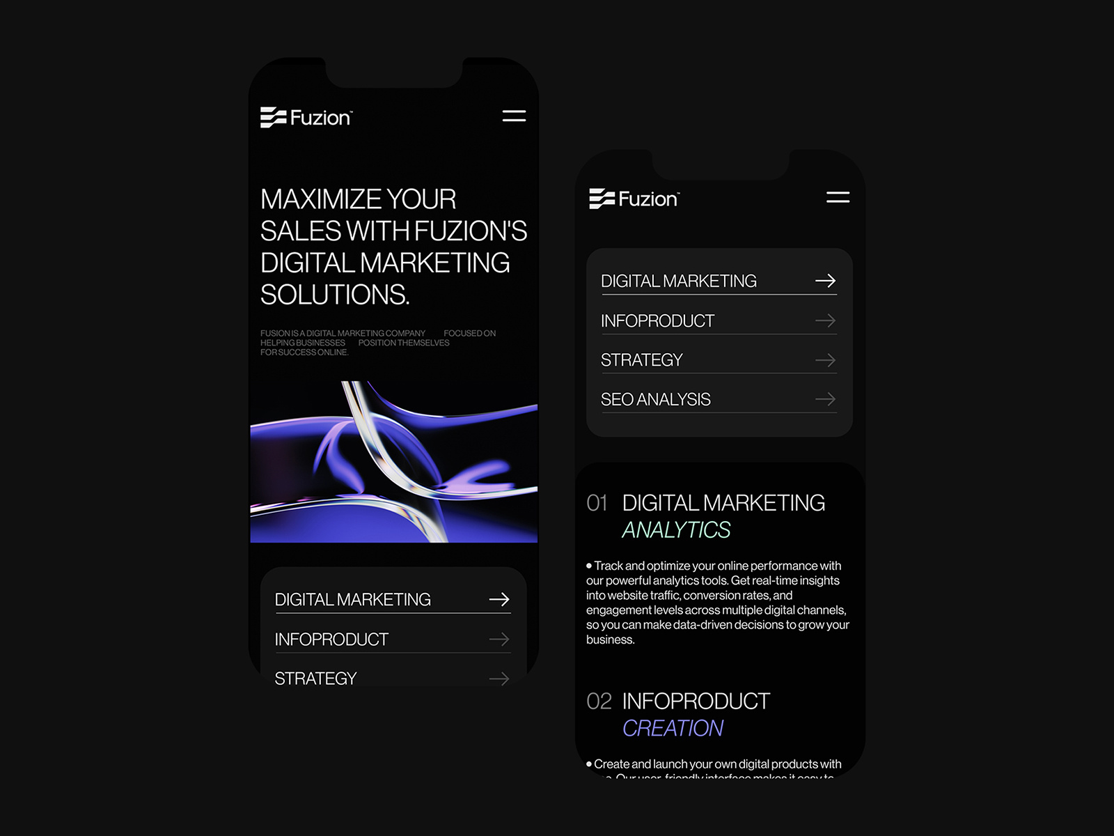 Fuzion™ — Visual Identity by David Markov™ on Dribbble