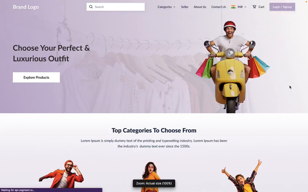 E-commerce Website - Figma Prototype by Abhishek Verma on Dribbble