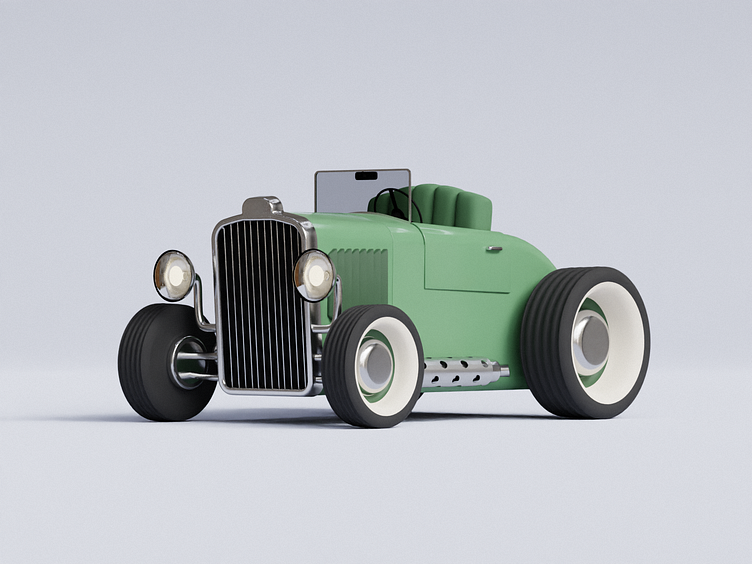 3D Stylized Car by 4rmvn for Duxica on Dribbble