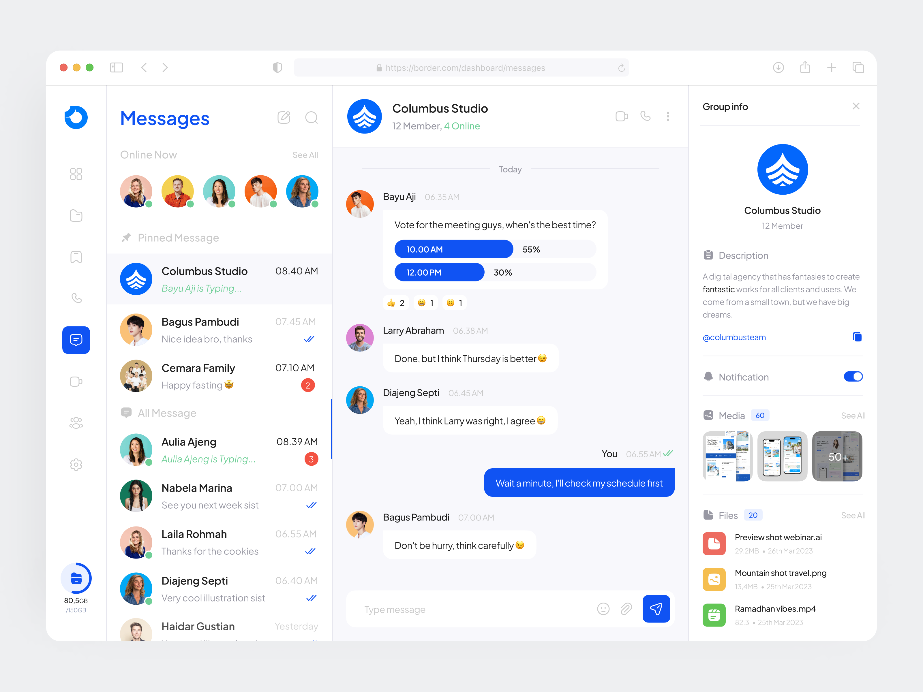 Border - Message Dashboard by Andika Fitra for Korsa on Dribbble