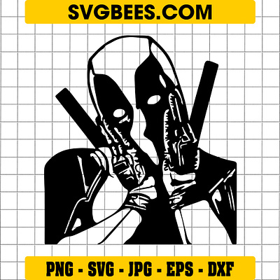 Deadpool Silhouette SVG by SVGbees: SVG Files for Cricut - Get Premium ...