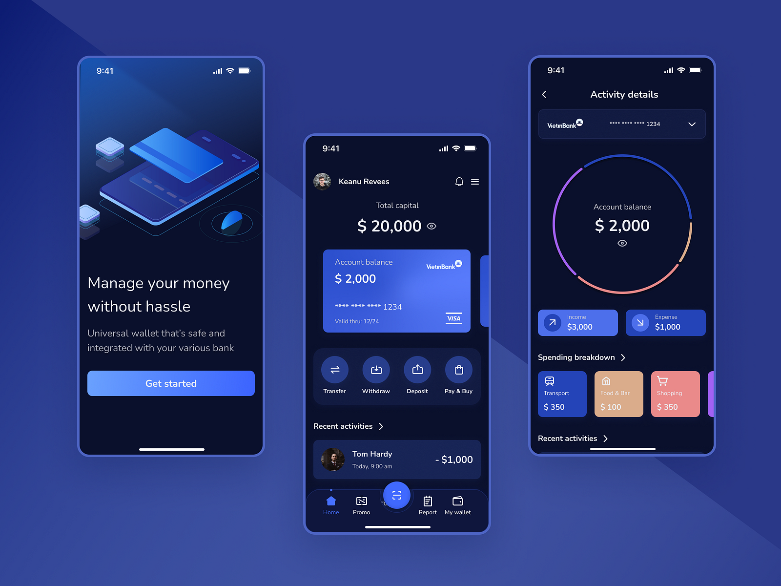 Ewallet - Mobile App UI Design by Capi Product on Dribbble