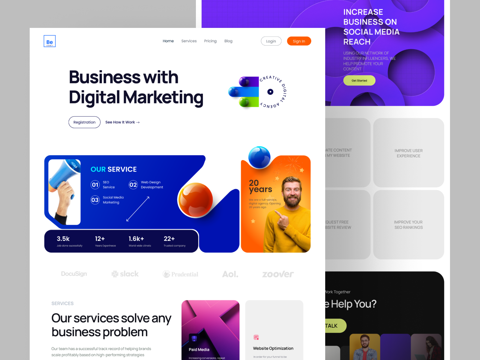 Web site design: landing page home page ui web design designer by Masud ...