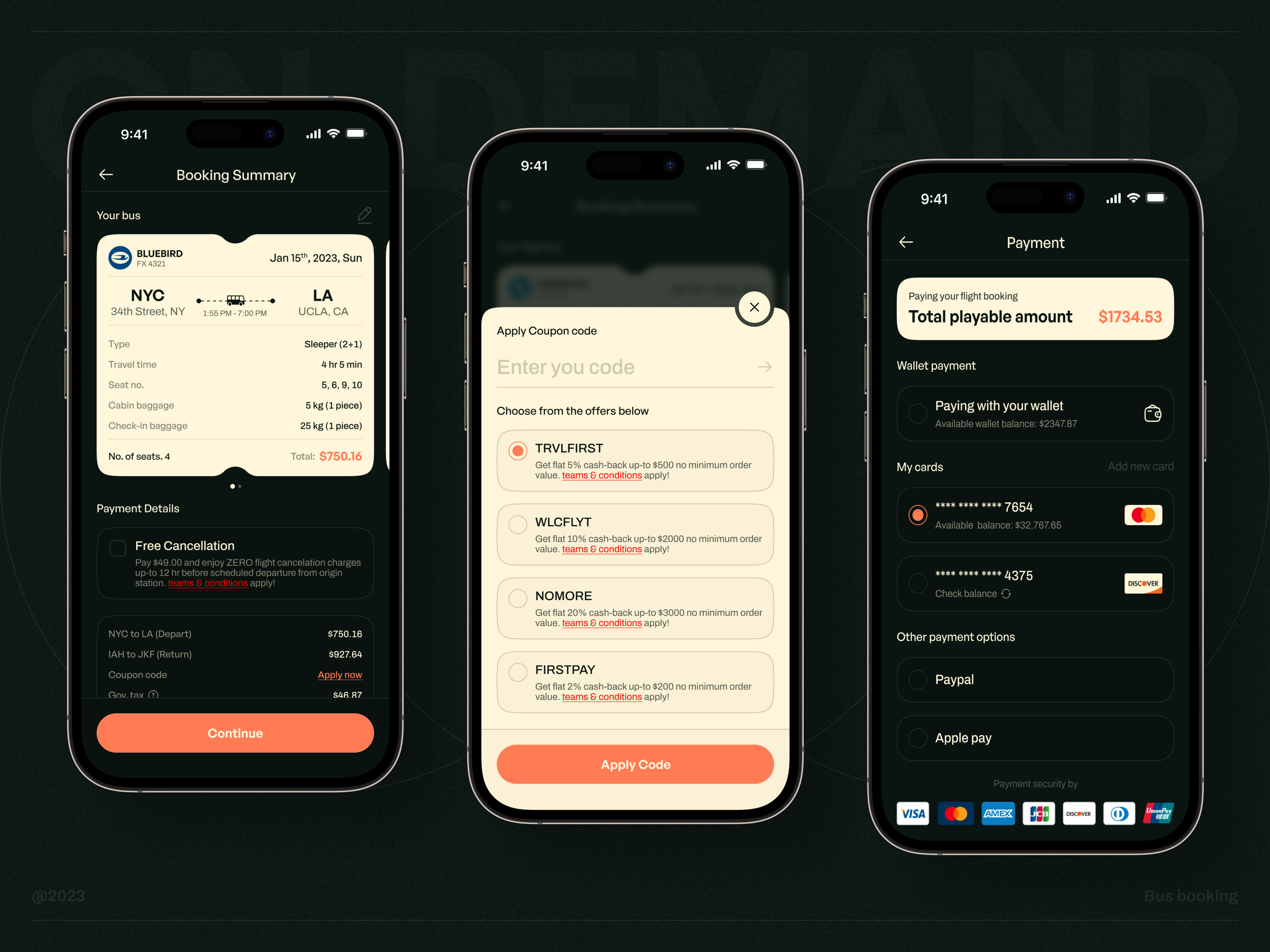 Bus Booking App by 300Mind UI/UX for 300Mind on Dribbble