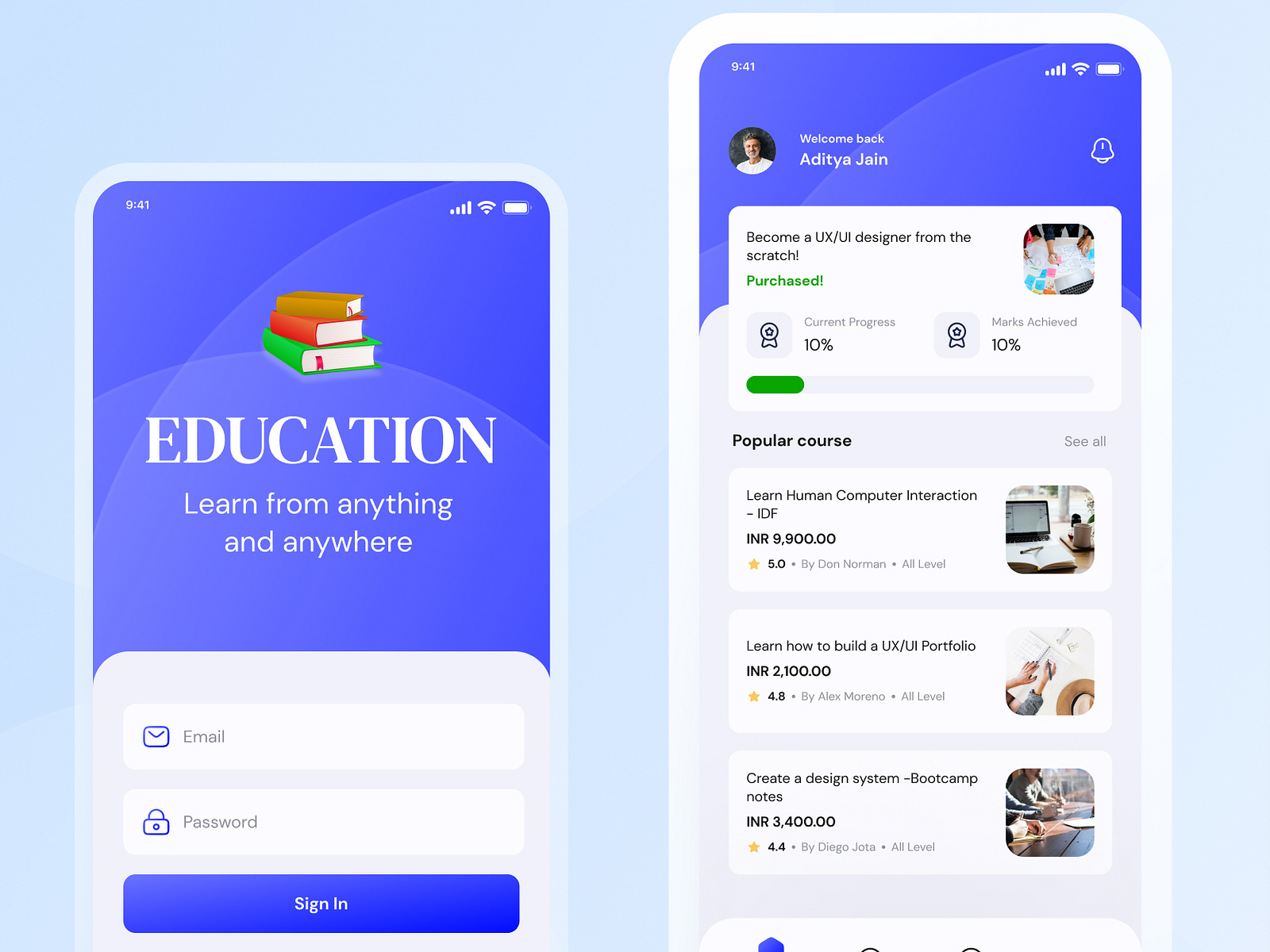 Education App- An online learning platform! by Vaibhav Kandwal ...