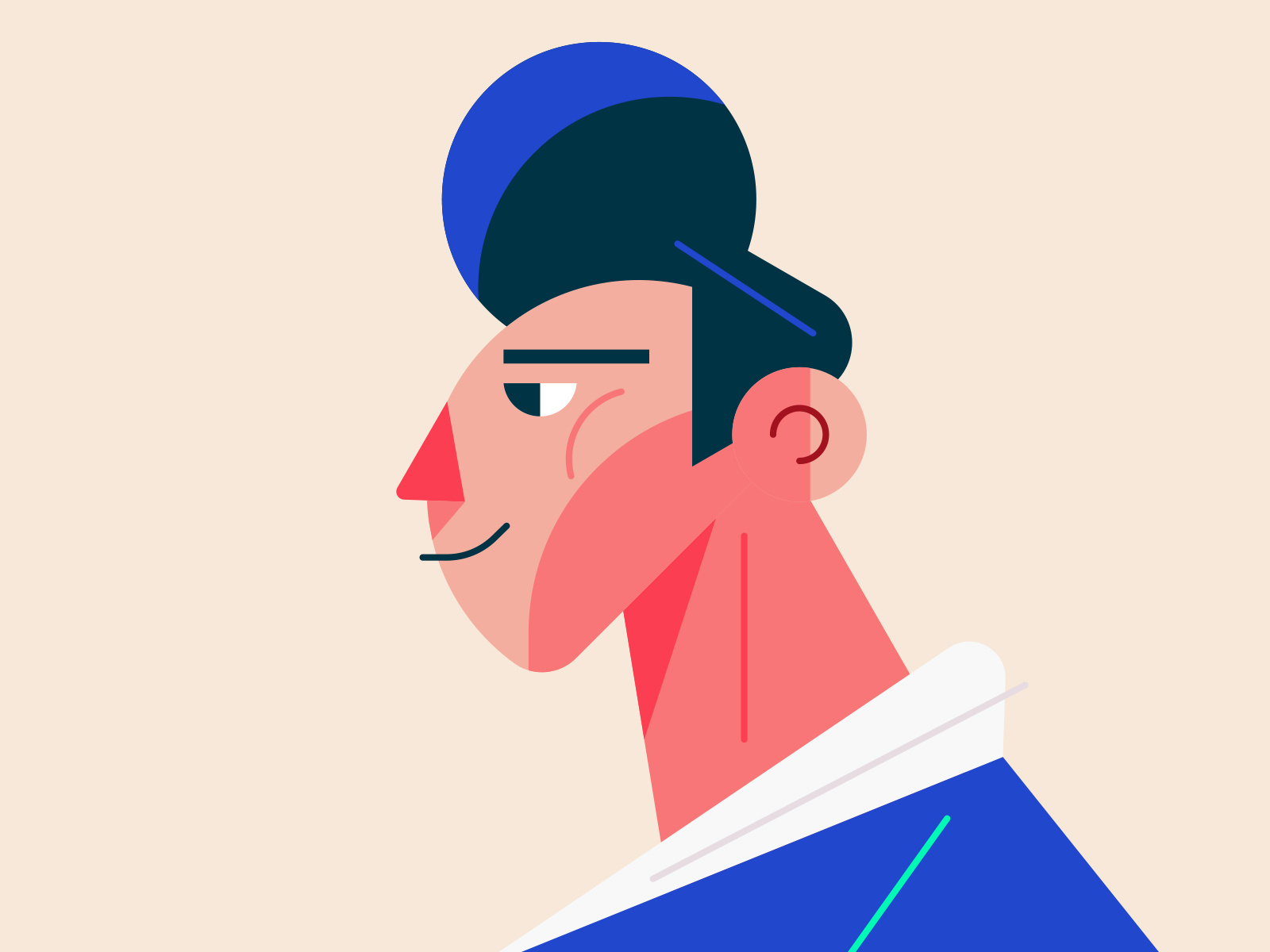 Flat Design Character Design, 2D Vector Illustration by Mark Rise on ...