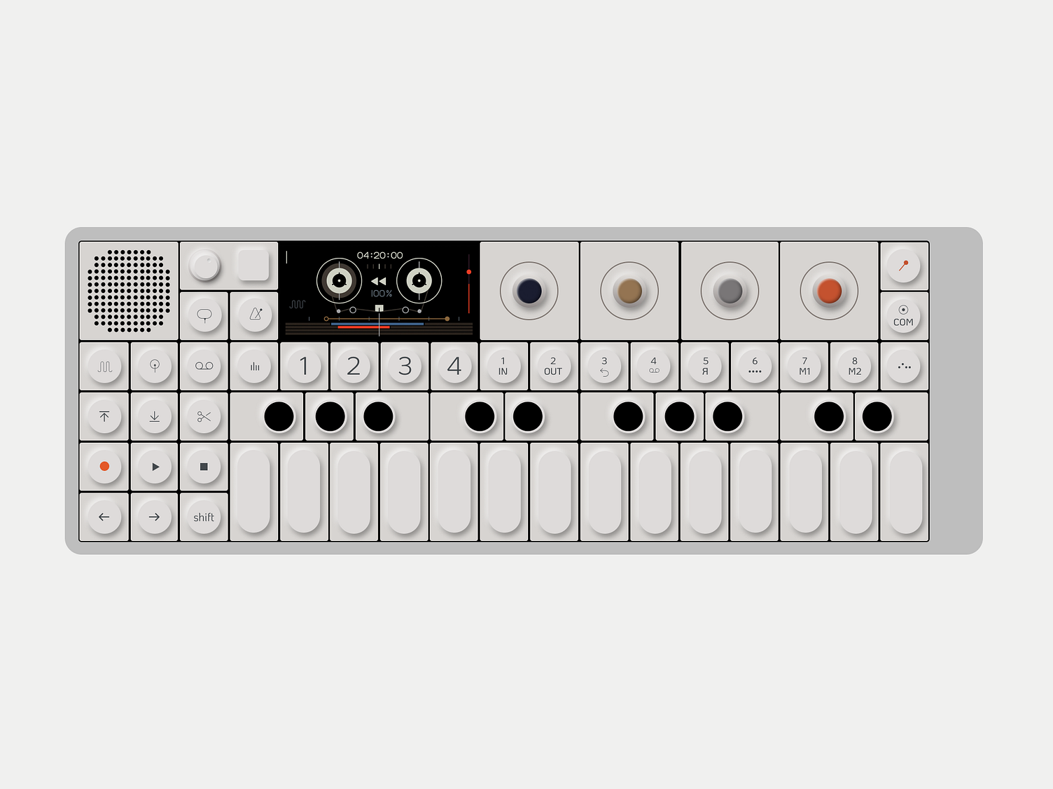 Keyboard UI by Pulleh Bhatia on Dribbble