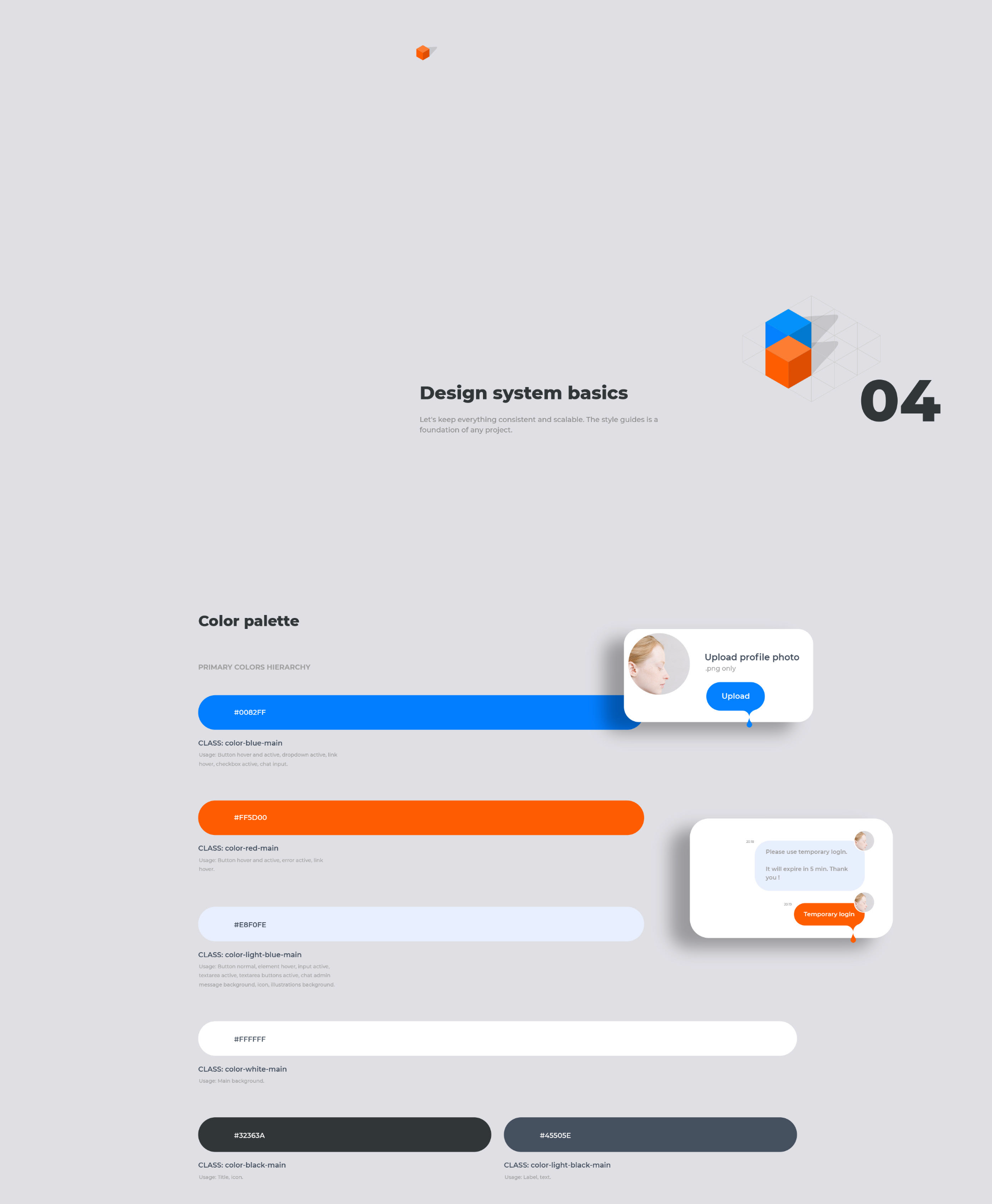 UI humanization logos + UI components by Maxim Aginsky on Dribbble