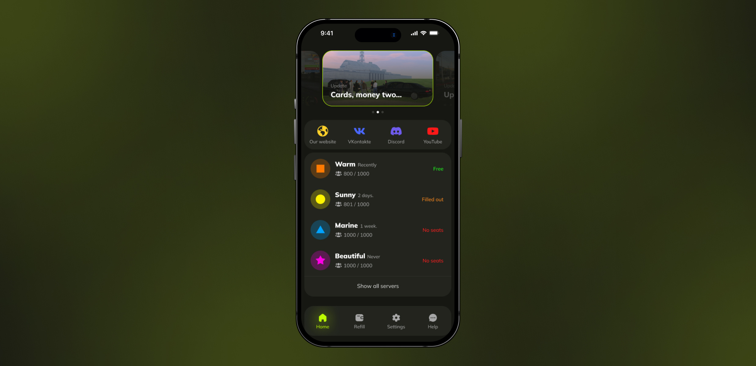 South Mobile — Game Launcher by Gleb Zyablov on Dribbble