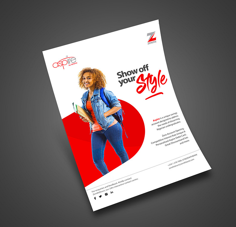 Poster - Zenith Bank by dan brifo on Dribbble