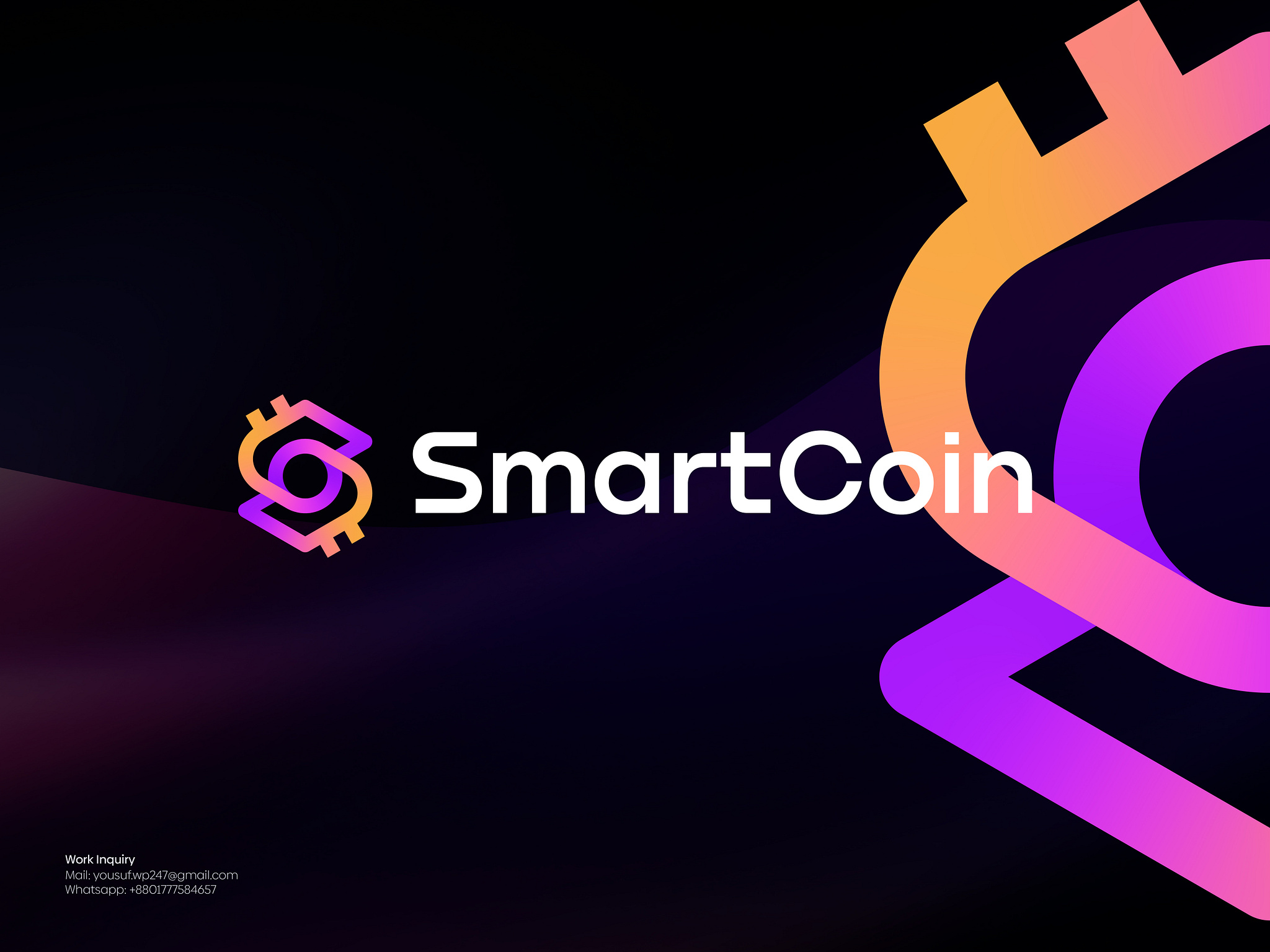 Smartcoin Logo | Modern, Abstract Crypto Coin Logo Design by Sumon ...