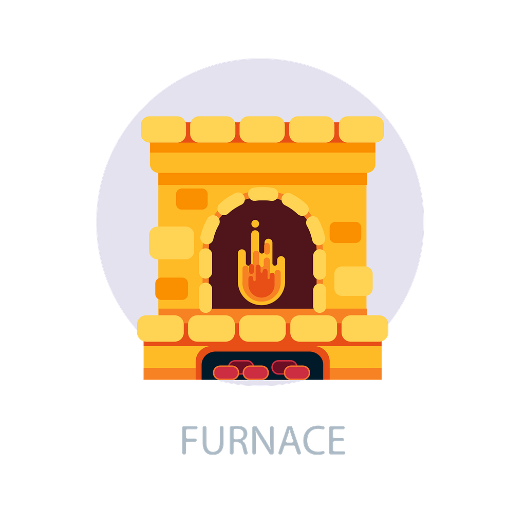 Flat Art Illustrator, Furnace by Alb Pixel on Dribbble