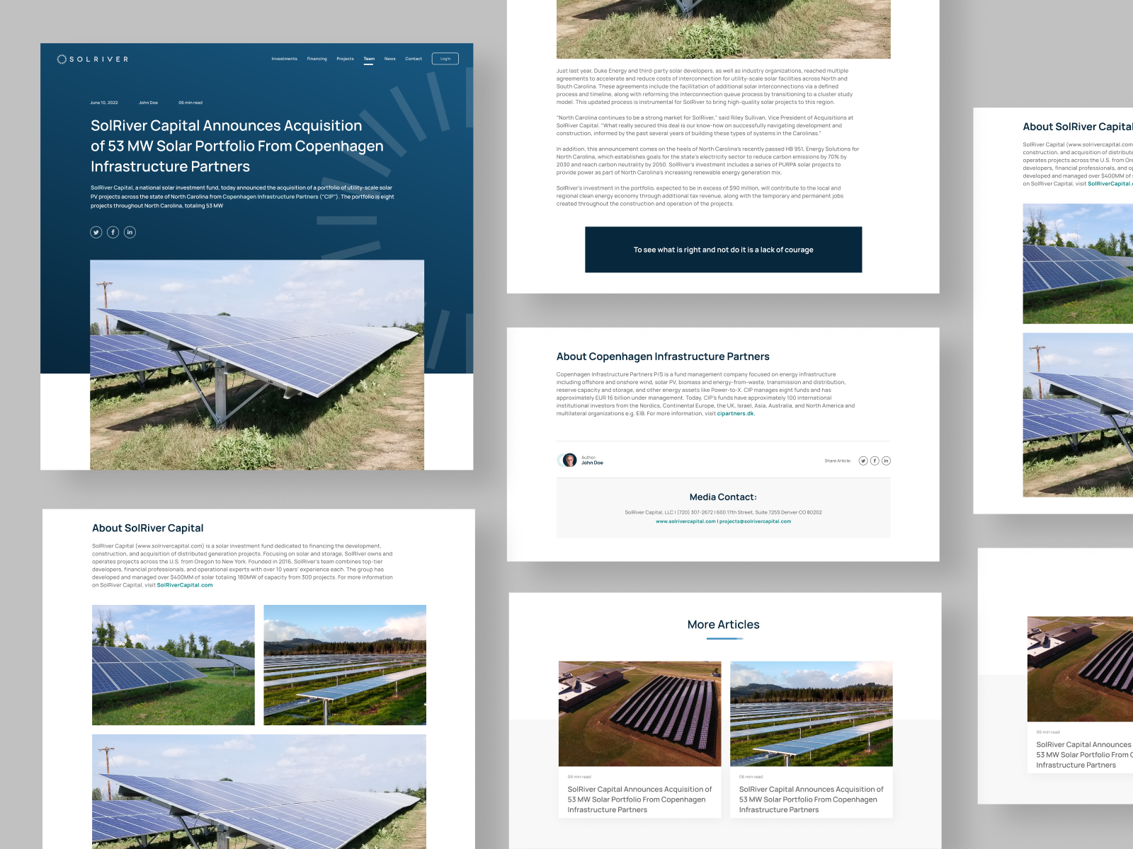 Article Page design by Naavyd on Dribbble