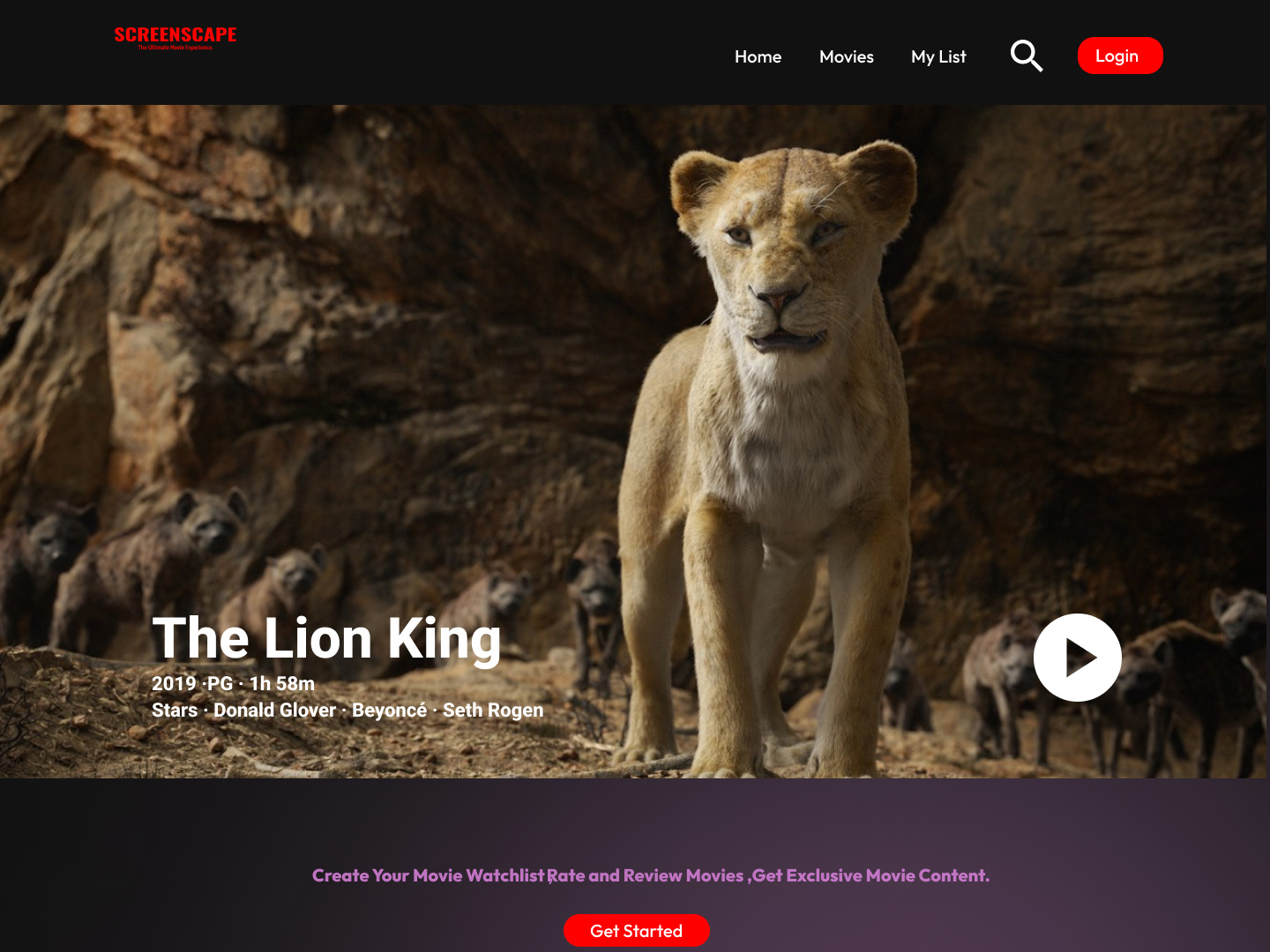 Screenscape - Landing Page by Navanath Shirsat on Dribbble