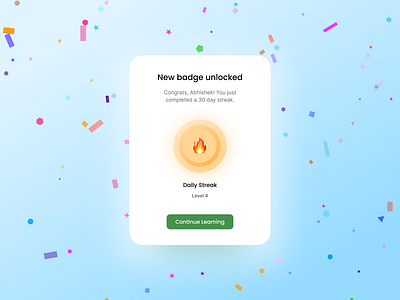 Badge Award UI | Gamification by Abhishek Kushwaha on Dribbble