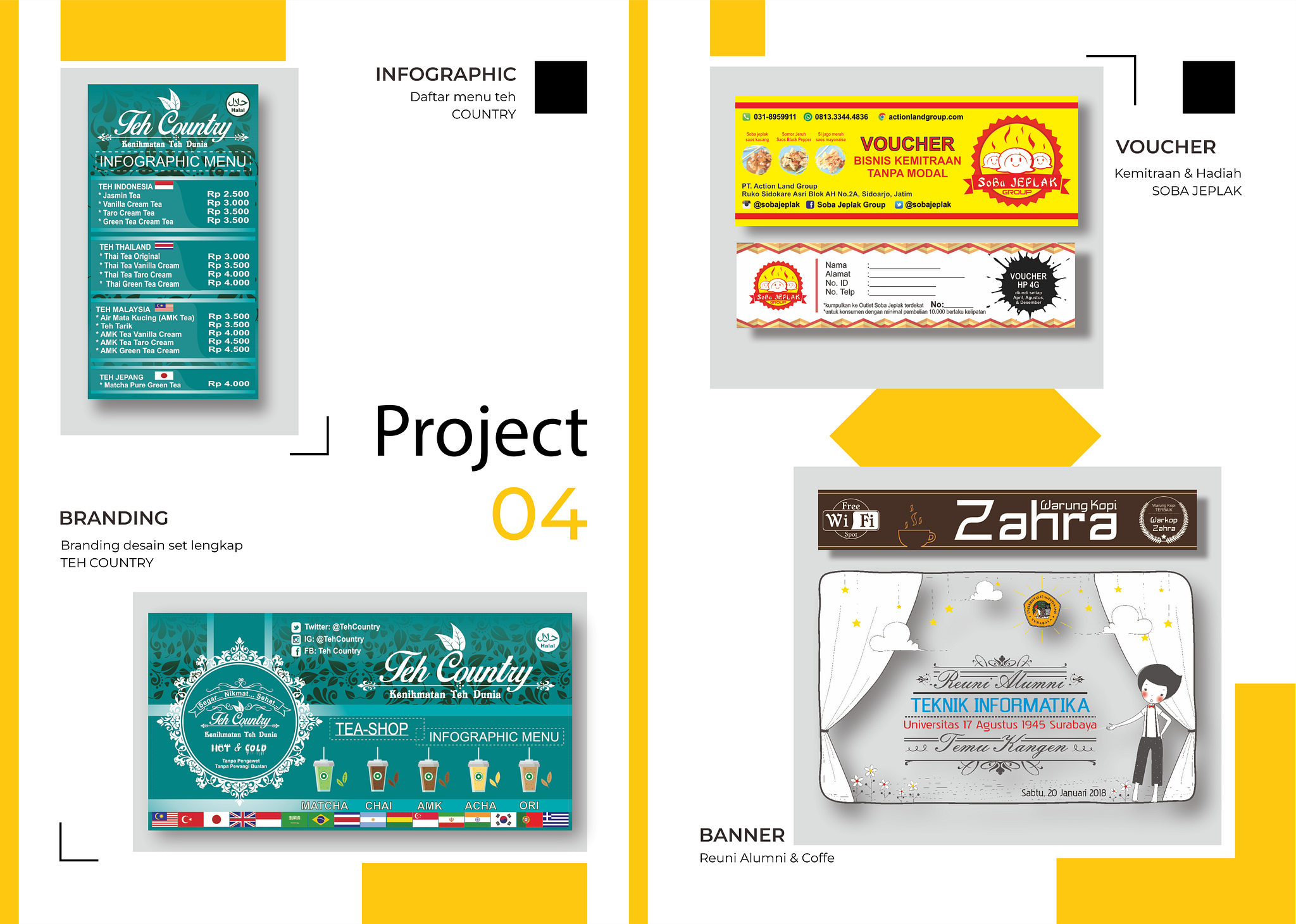 Infographic - Branding & Voucher - Banner by sidiq on Dribbble