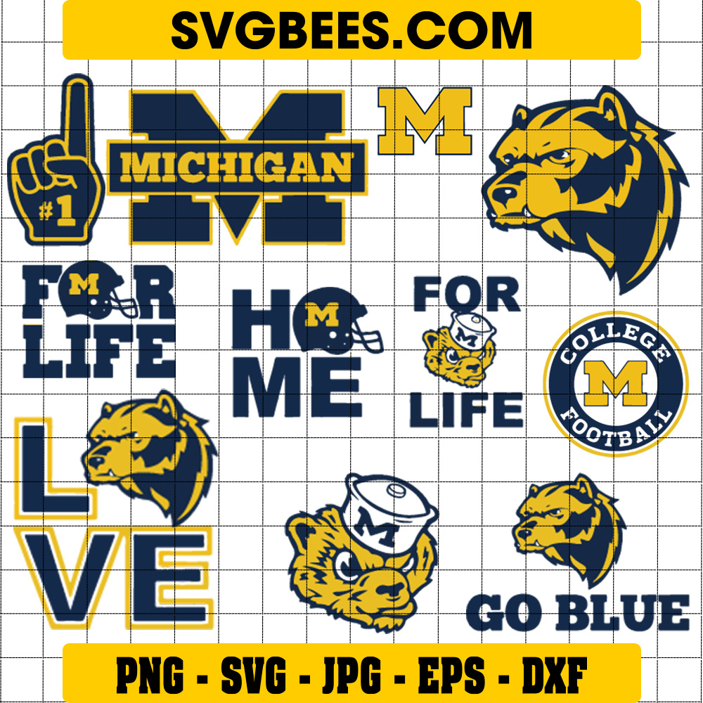 Michigan Wolverines Logo SVG by SVGbees: SVG Files for Cricut - Get ...