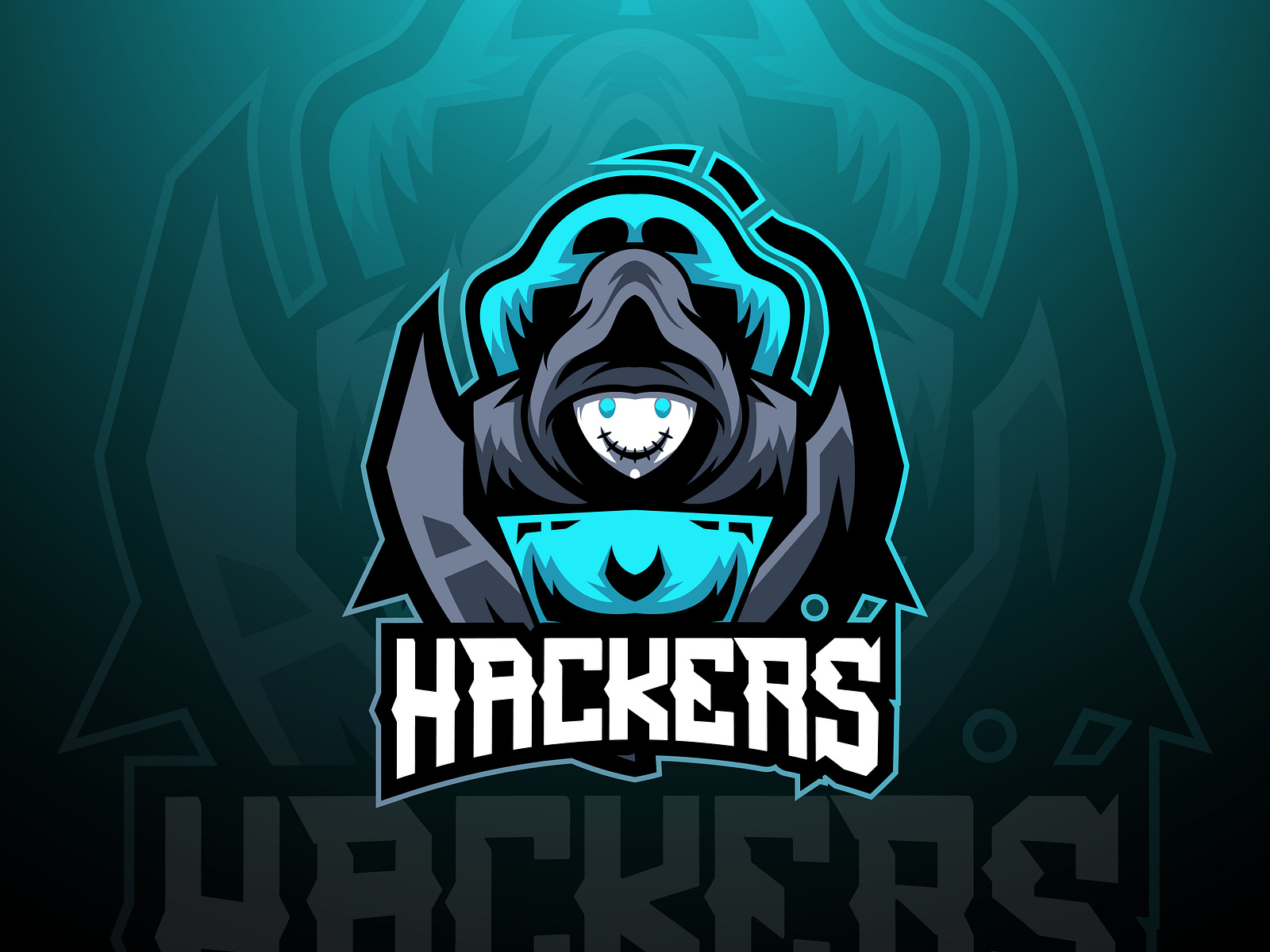 Hackers Esport Mascot Logo Template by Lokavora on Dribbble
